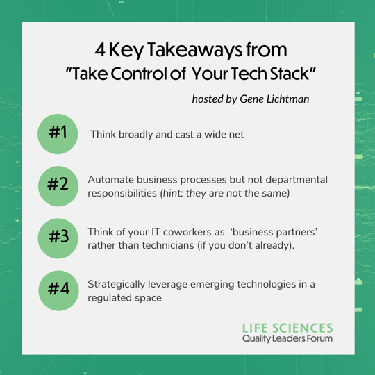 4 Key Takeaways from Taking Control of Your Tech Stack